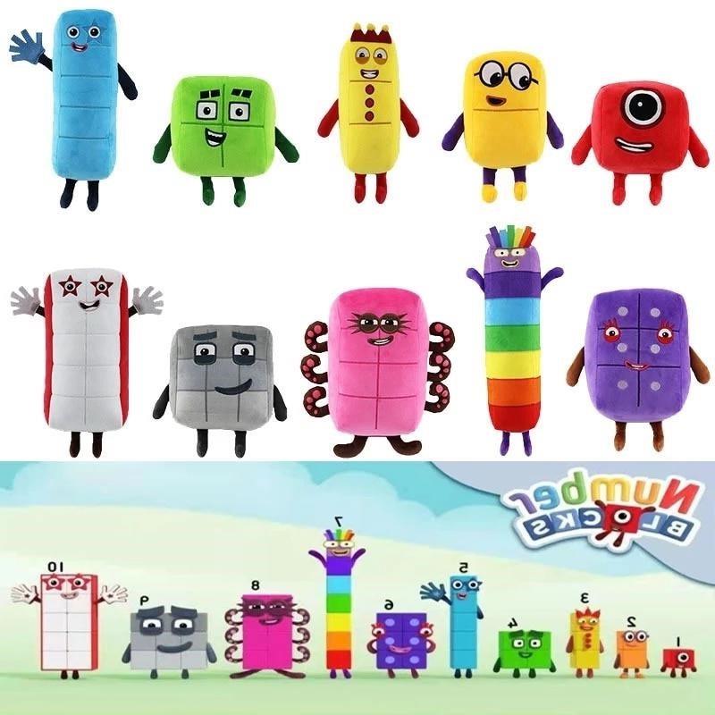Numberblocks Plyšová Panenka Vzdělávací Plněné Číslo Bloky Hračky Děti ...