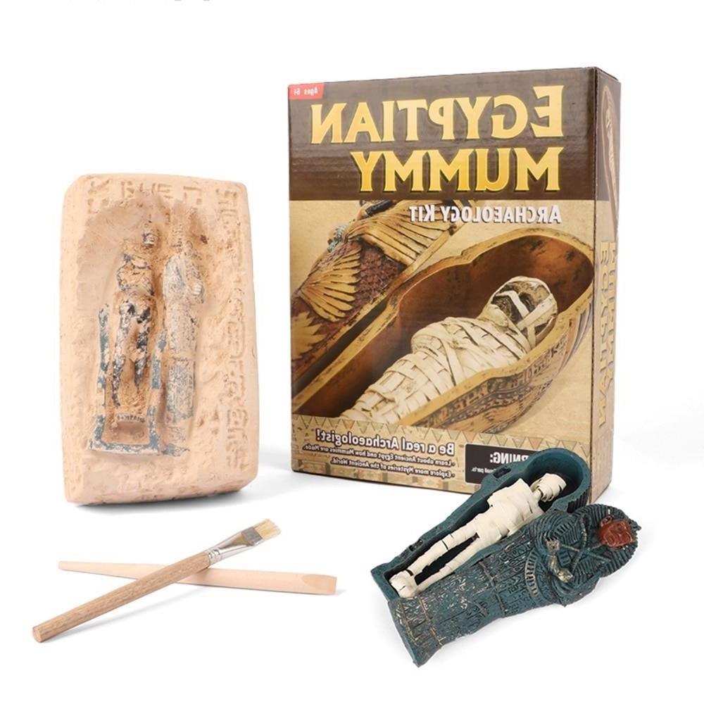 Egyptská mumie Dig Kit Egypt rakev s mumií figurka pryskyřice Craft Art ...