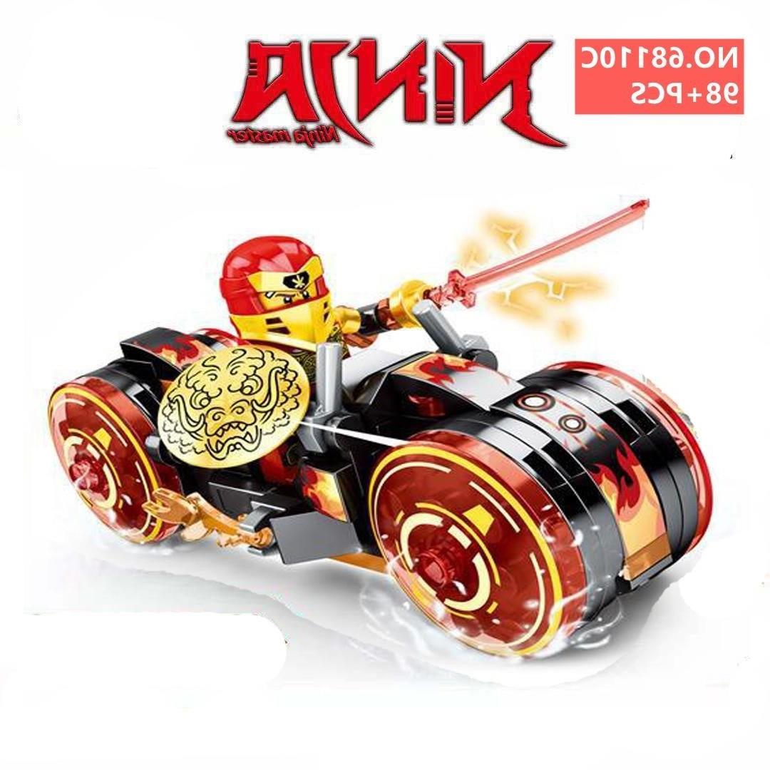 4 typy Ninja Motor motorka model postavy stavební bloky dětské hračky ...